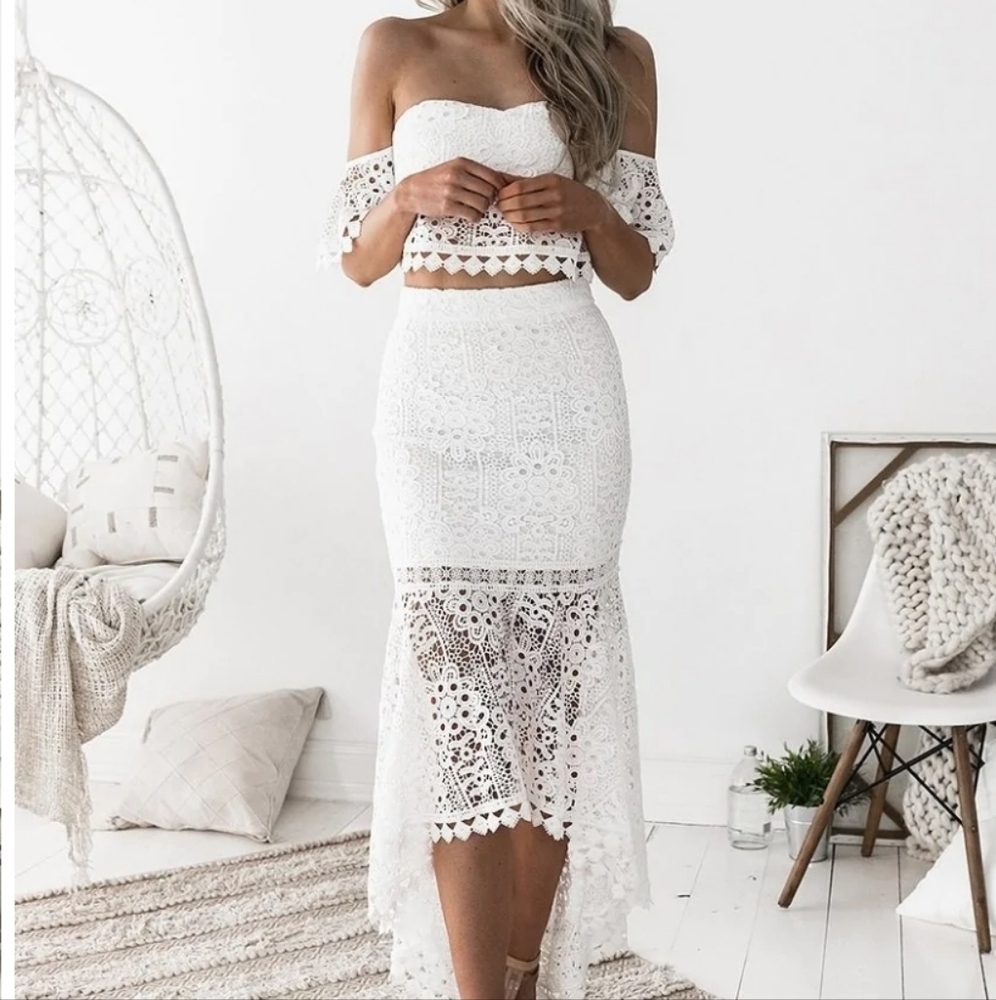 Two Sisters The Label- Jaus Celine Set Two Piece Lace… - Gem